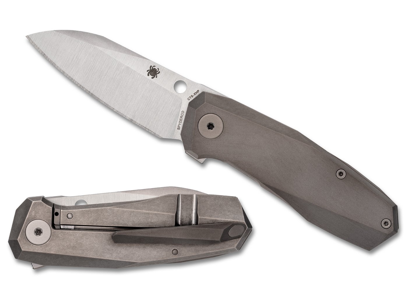 Spyderco Techno 3 Titanium CTS XHP PE | Knifestore