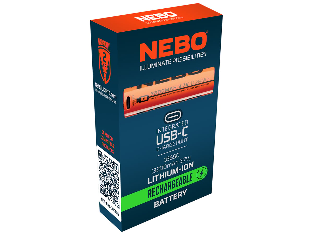 Nebo 18650 3200 mAh 3.7V 08 Battery | Knifestore