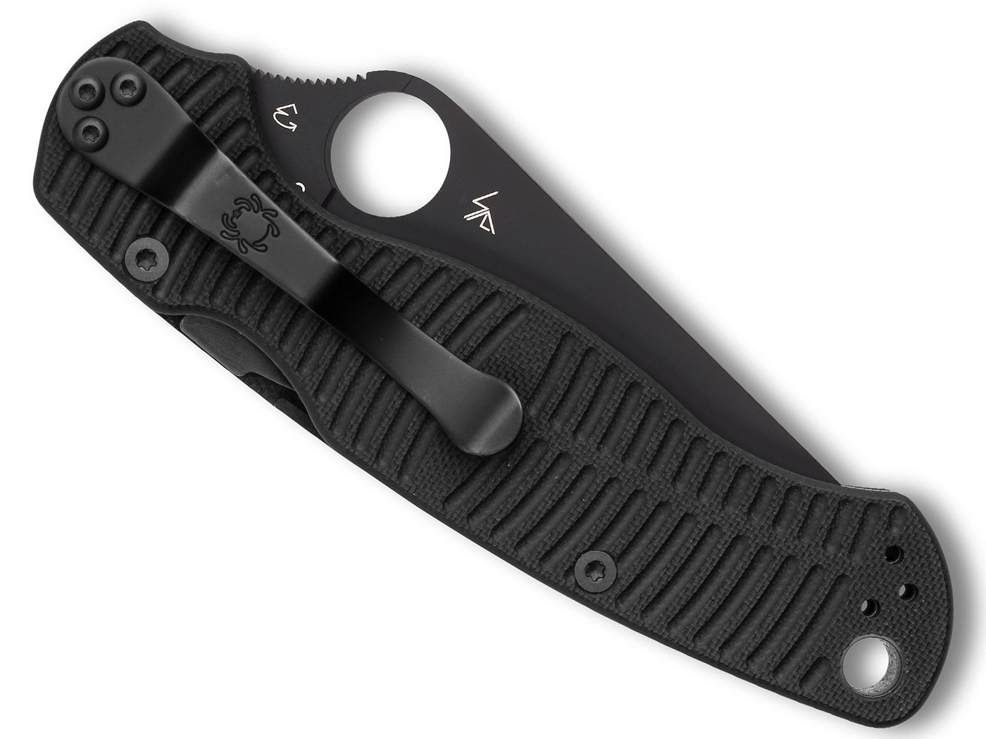 Spyderco Paramilitary 2 Salt Black CPM Magnacut PE | Knifestore