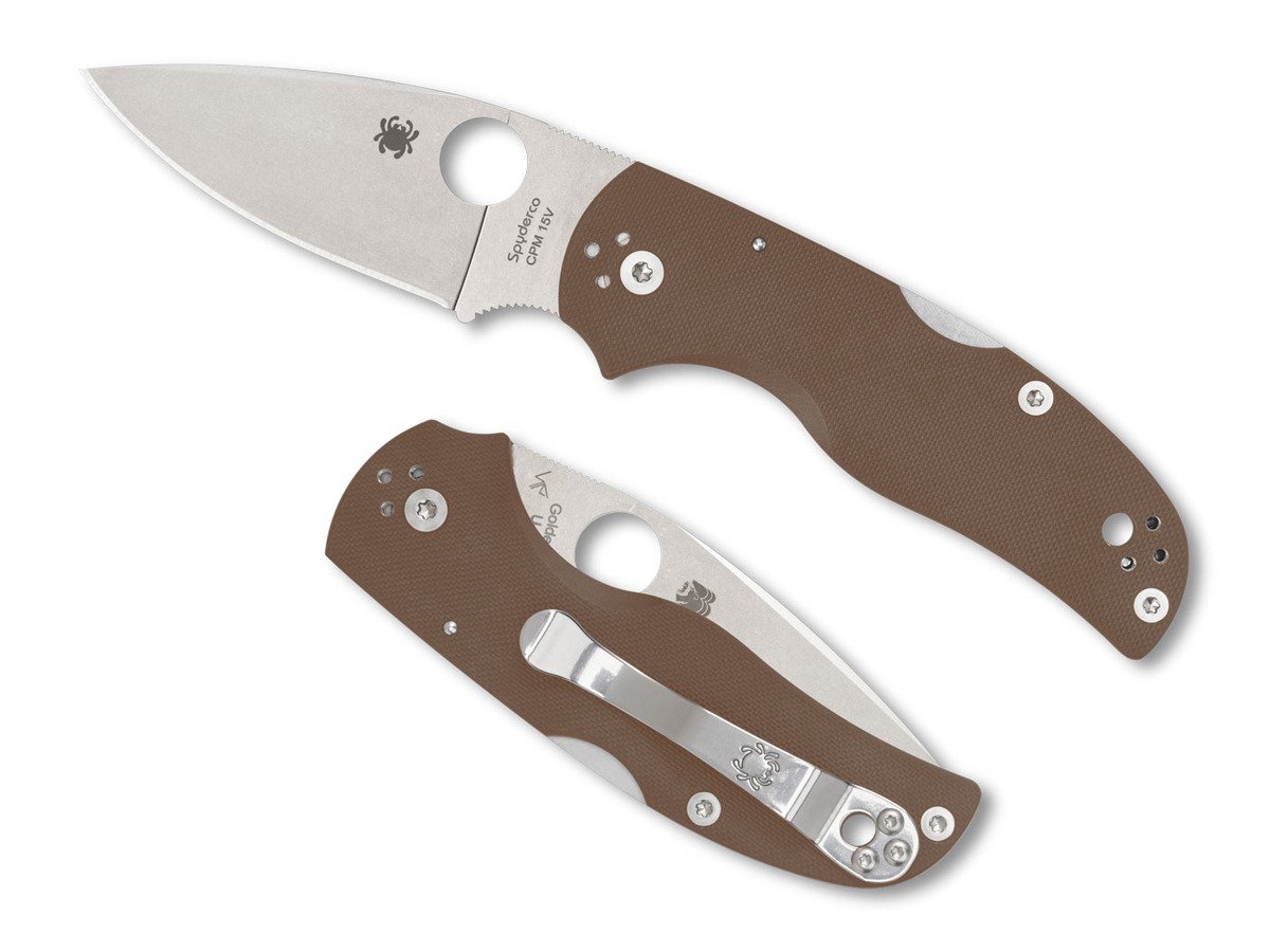 Spyderco Native 5 Brown G10 CPM 15V PE Sprint Run | Knifestore