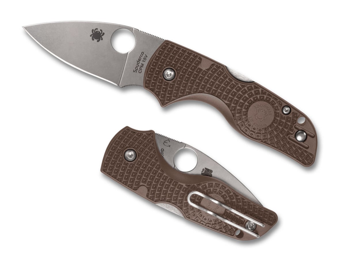 Spyderco Lil Native Brun Lättvikt Cpm 15v Pe Knifestore