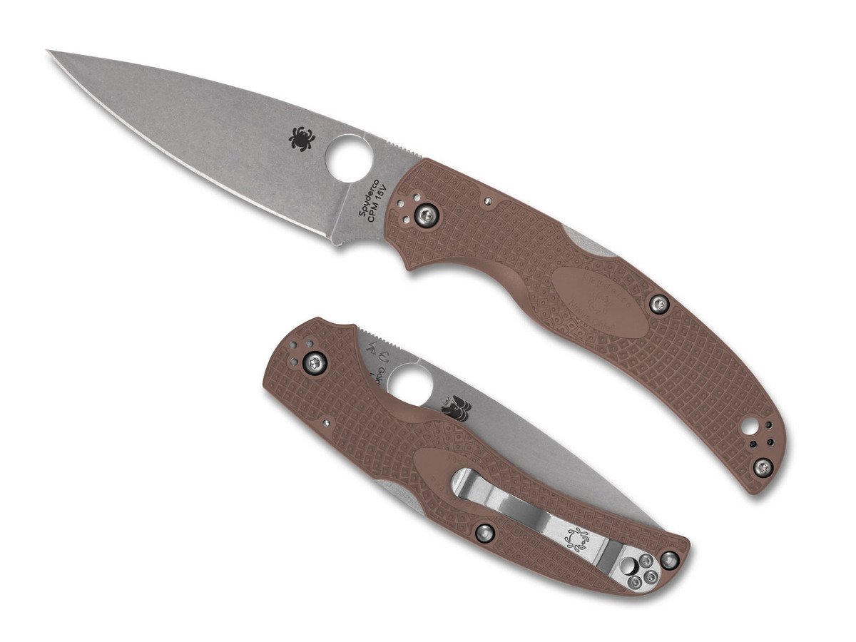 Spyderco Native Chief Lightweight Brown CPM 15V PE | Knifestore